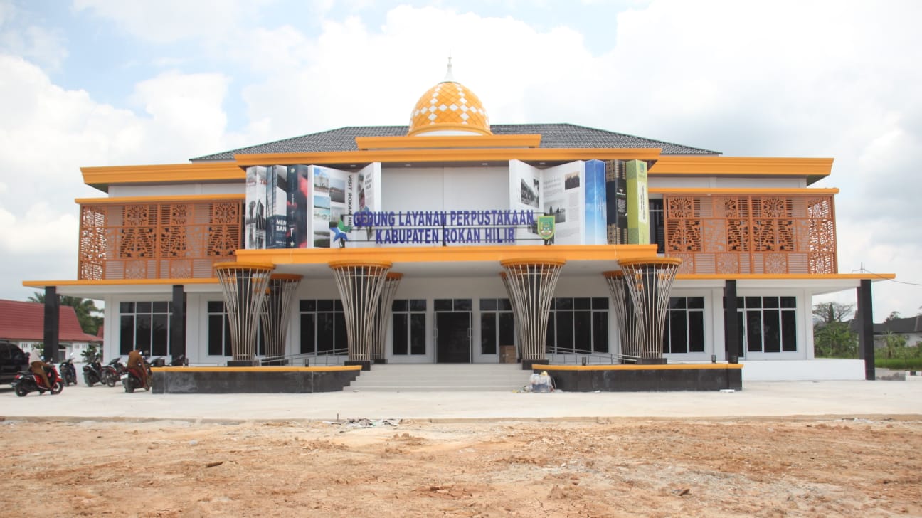 Gedung Layanan Perpustakaan Rohil Selesai Dibangun, Siapkan 25 Ribu ...